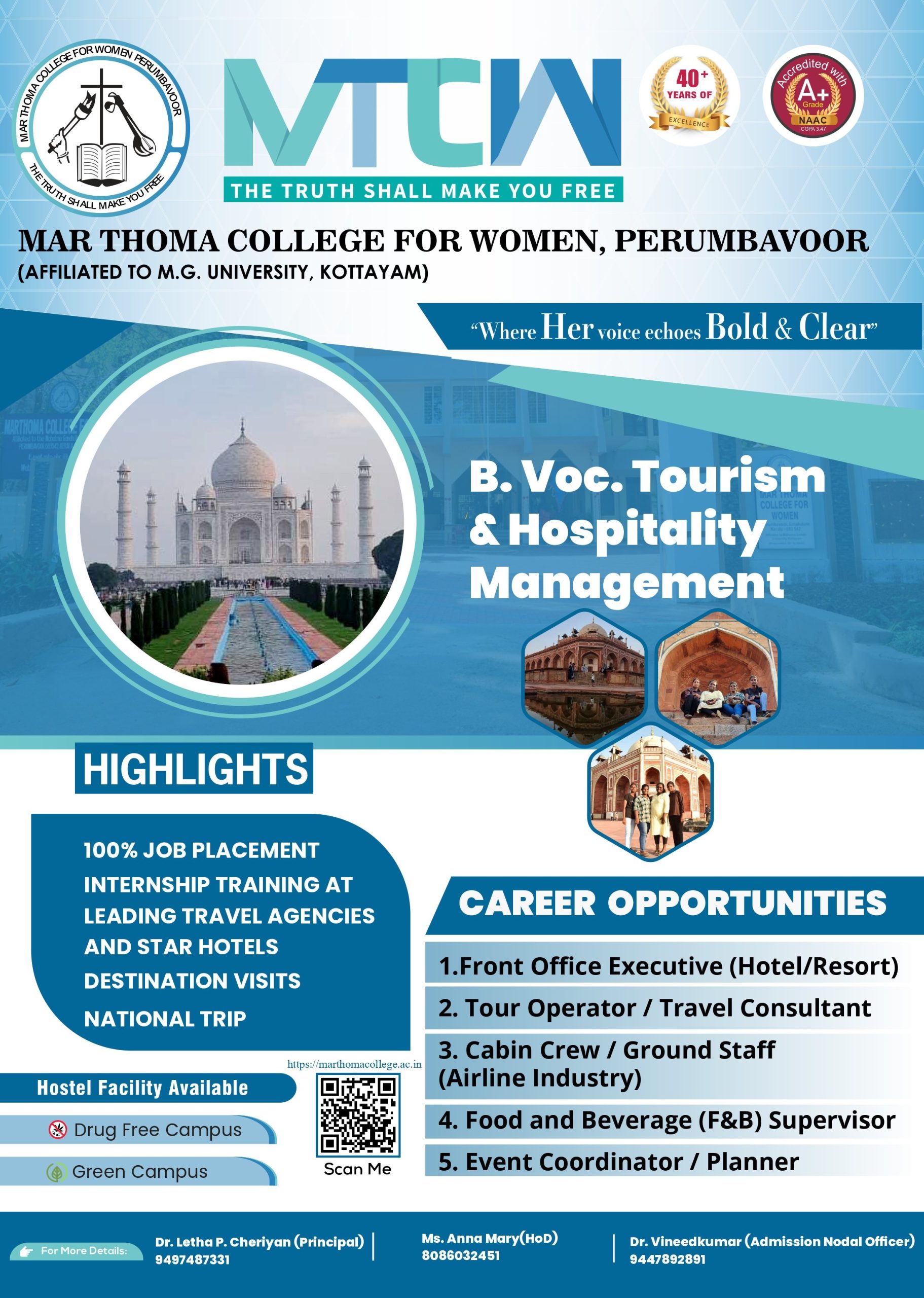 The Department of Tourism and Hospitality Management : Mar Thoma ...